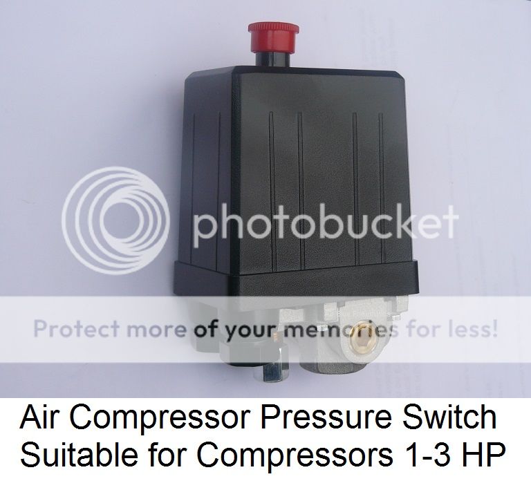 AIR COMPRESSOR PRESSURE SWITCH SINGLE PHASE SUITABLE FOR COMPRESSORS 1 ...